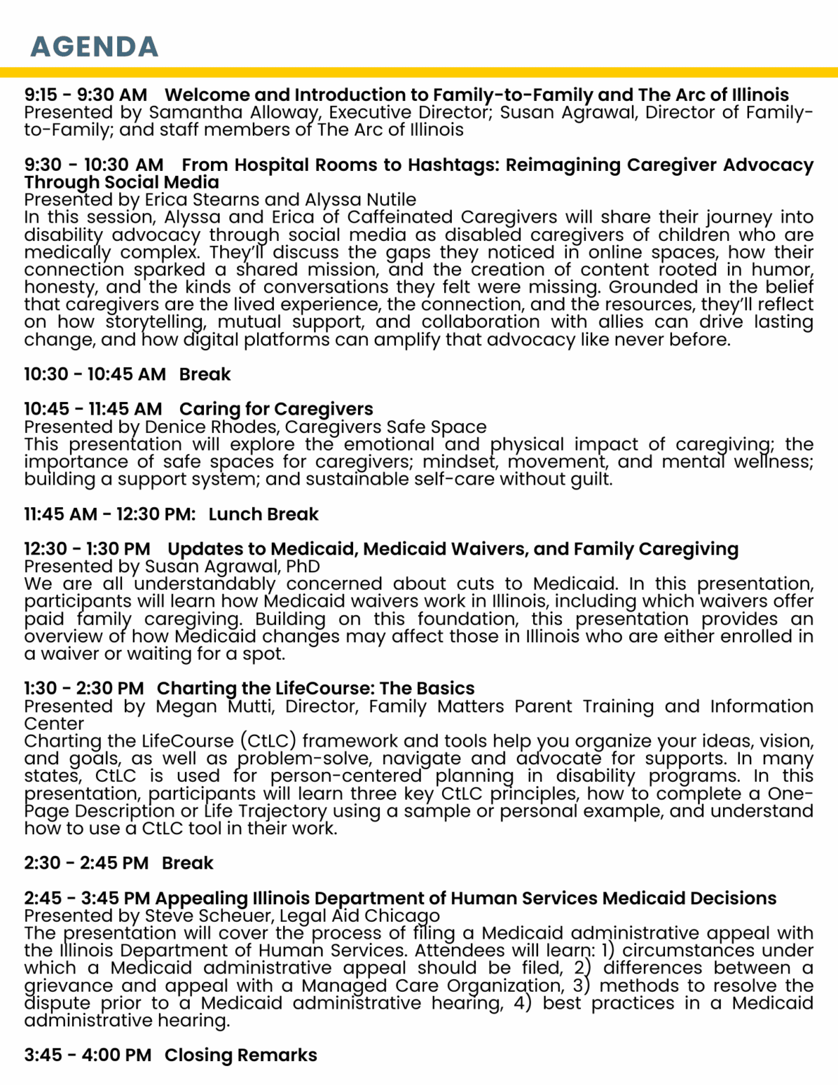 Family-to-Family Health Information Center Symposium 2025 - The Arc of ...